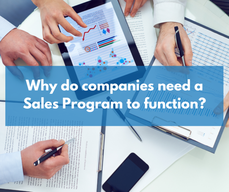 Why do companies need a sales program to function? | Coacto Ltd