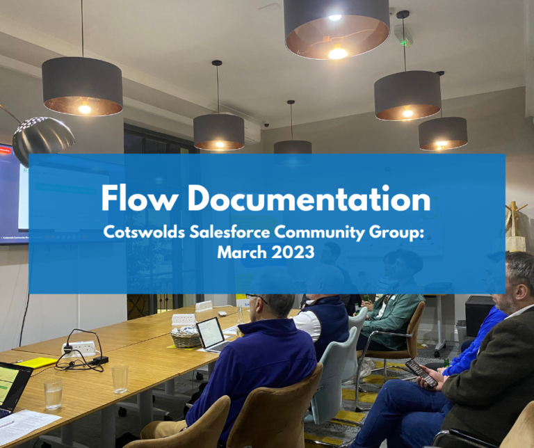 Cotswolds Salesforce Community Group: Flow Documentation - Coacto